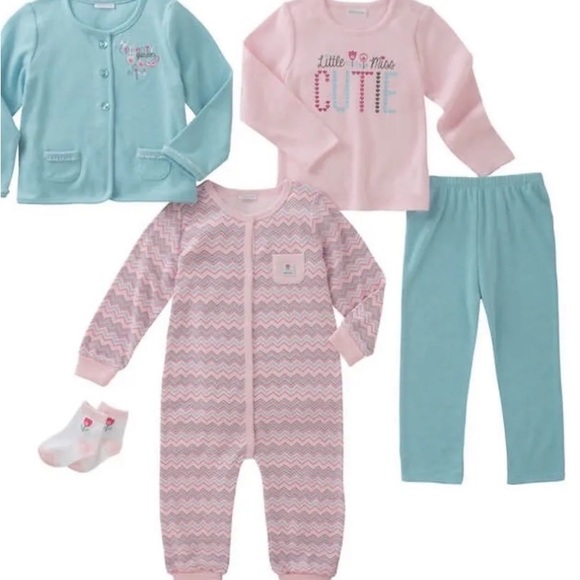 Absorba | Matching Sets | Absorba Infant Girls 5piece Set Jacket Shirt ...